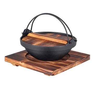 8" Tetsu Nabe Pot with Trivet Lid Cast Iron – Kobe Mini Mart