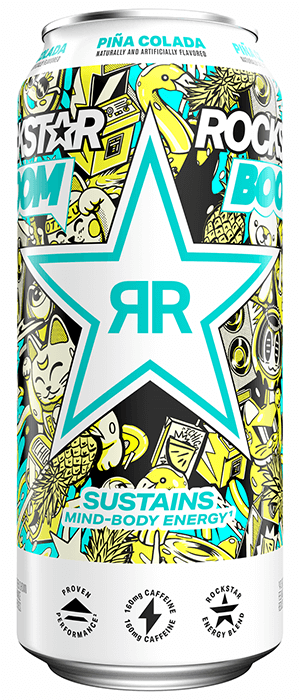 Rockstar Energy Boom Pina Colada Energy Drink 16oz – Kobe Mini Mart