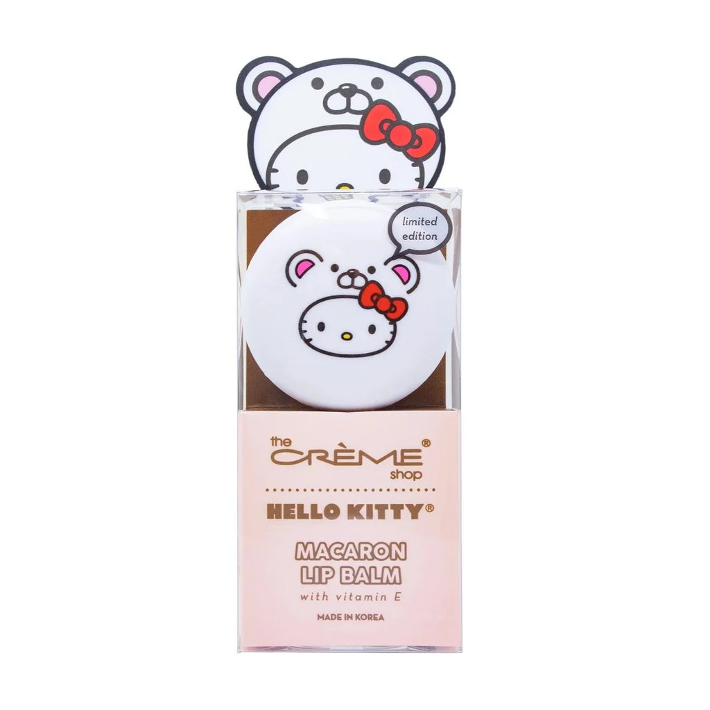 The Crème Shop | Sanrio Hello Kitty Teddy Bear Macaron Lip Balm | Whit ...