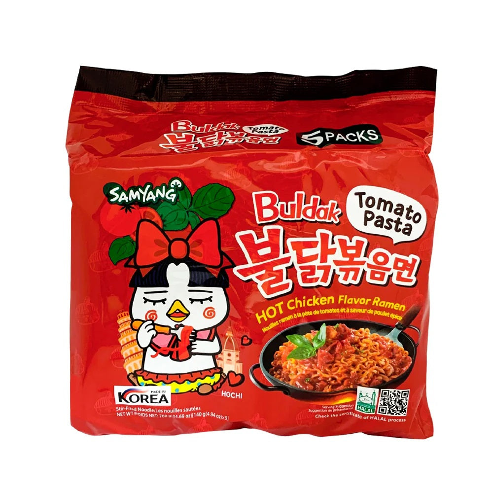 Samyang Buldak Tomato Pasta Ramen 5p – Kobe Mini Mart