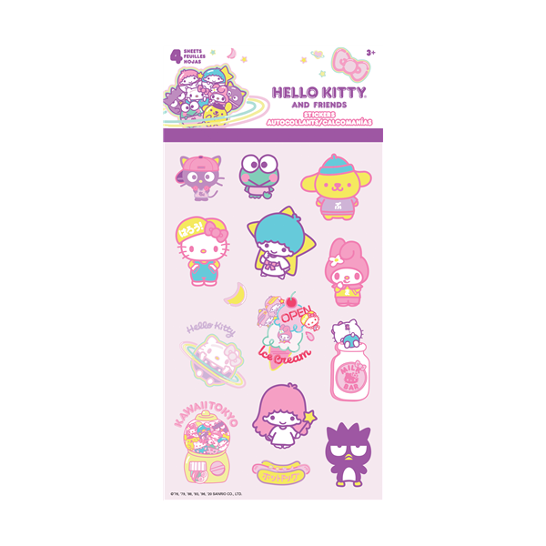 Hello Kitty And Friends 4 Sheets Stickers - Variety Pack – Kobe Mini Mart