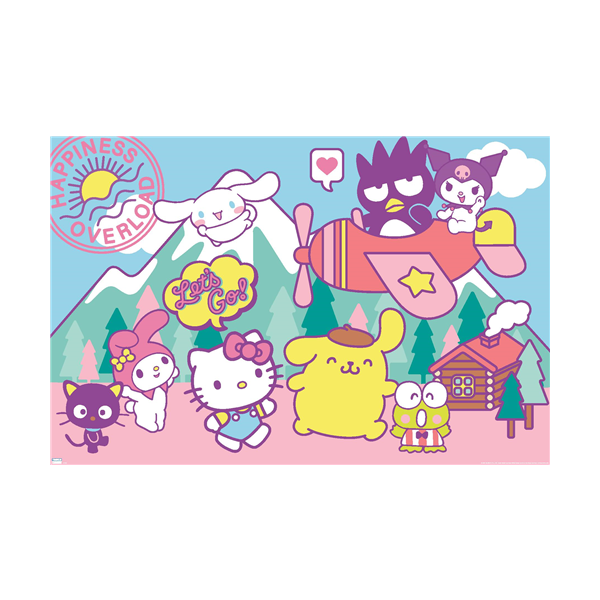 Hello Kitty Poster - Happiness Overload – Kobe Mini Mart