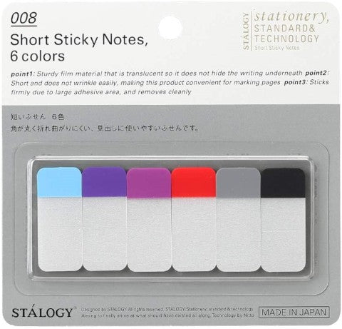 Stalogy Sticky Notes 6 Color Tab – Kobe Mini Mart